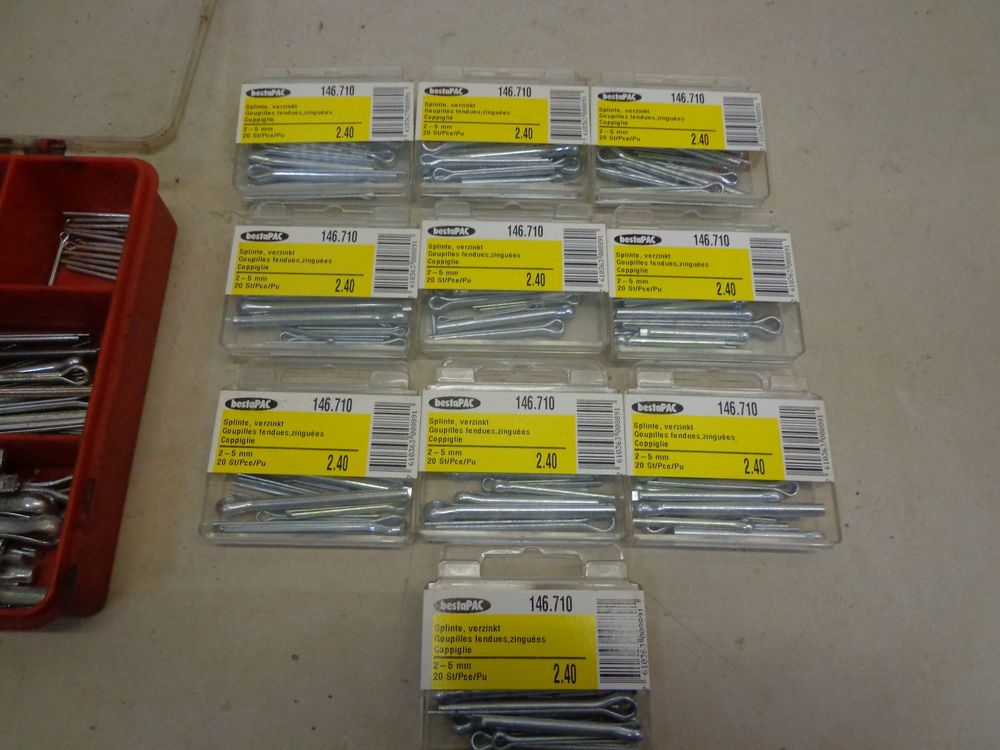 1grosser Splinten-Satz + 10 kleine assortierte Splintensätze (Gebraucht ...