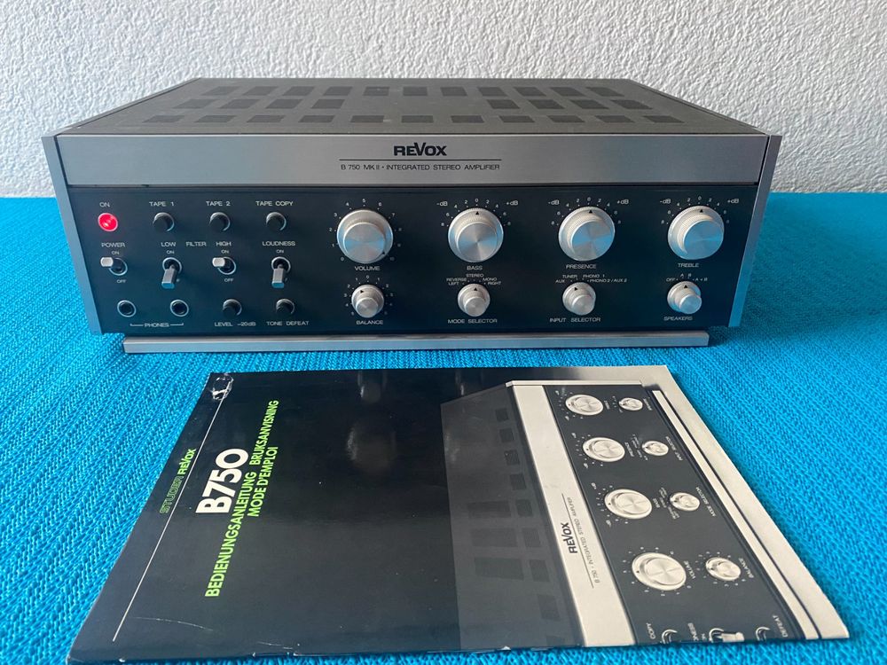 ReVox B 750 MK II Stereo Amplifier (Gebraucht) in Langenthal für CHF 490 – mit Lieferung auf ...