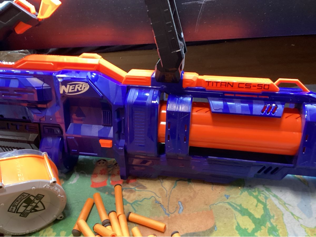 Nerf Titan CS-50, voll funktionstüchtig, mit Munition! (Gebraucht) in ...