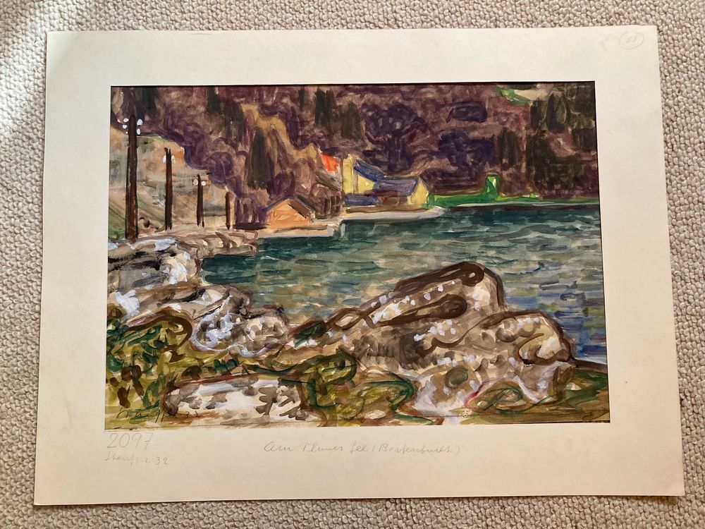 Fred Stauffer, Beatenbucht am Thunersee, Bern, signiert (Gebraucht) in ...