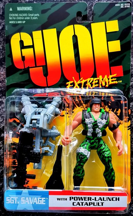 Sergeant Savage 1995 Vintage Action Figur GI Joe Extreme (Neu und ...