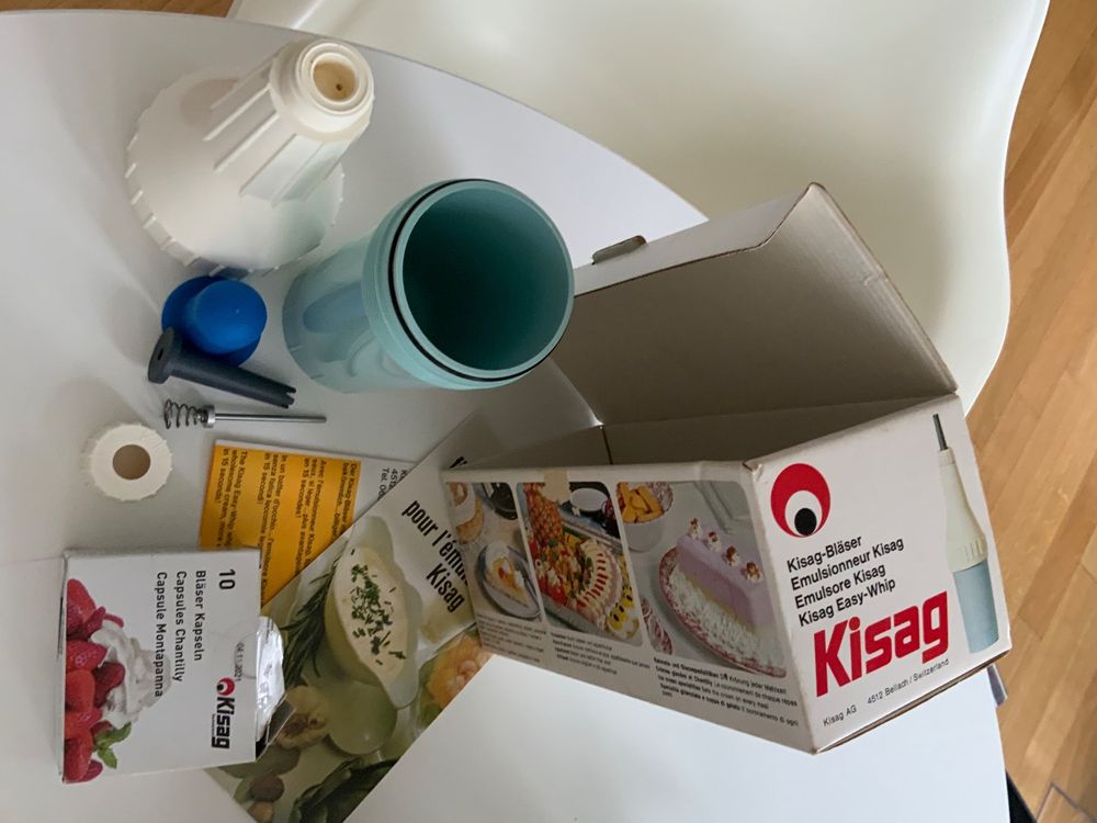 Vintage Kisag-Bläser Emulgator Sahnespender 70er Jahre OVP (Gebraucht) in Bern für CHF 59 – nur ...