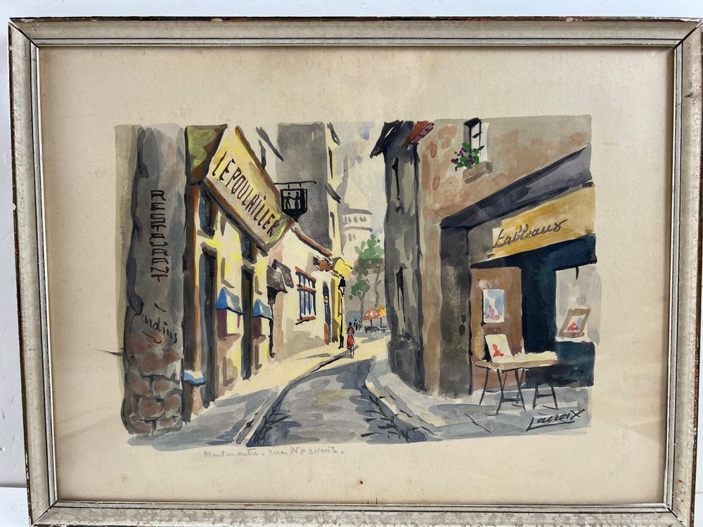 Strassen Szene Aquarell Signiert. (Gebraucht) in Neuhausen am Rheinfall für CHF 5 – mit ...