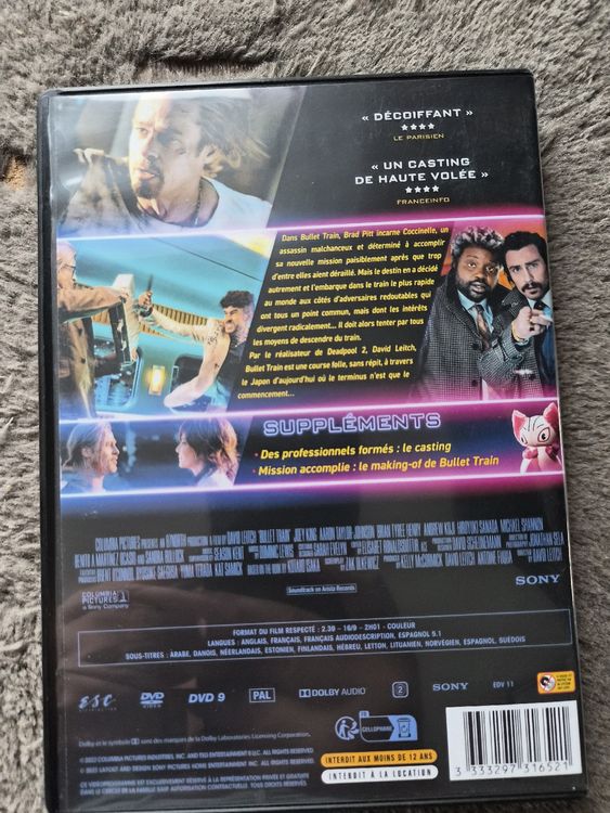 DVD Bullet Train avec Brad Pitt - Action et suspense! (D'occasion) à La ...