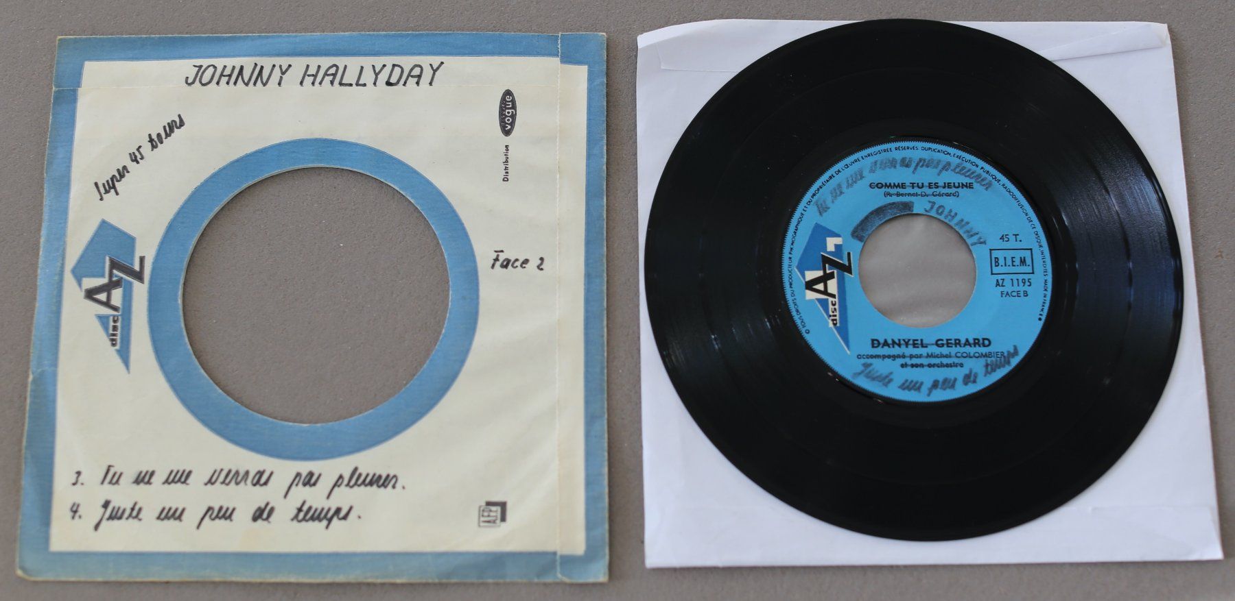 Single/EP, Johnny Hallyday, Fehlpressung/falsches Label (Gebraucht) in ...
