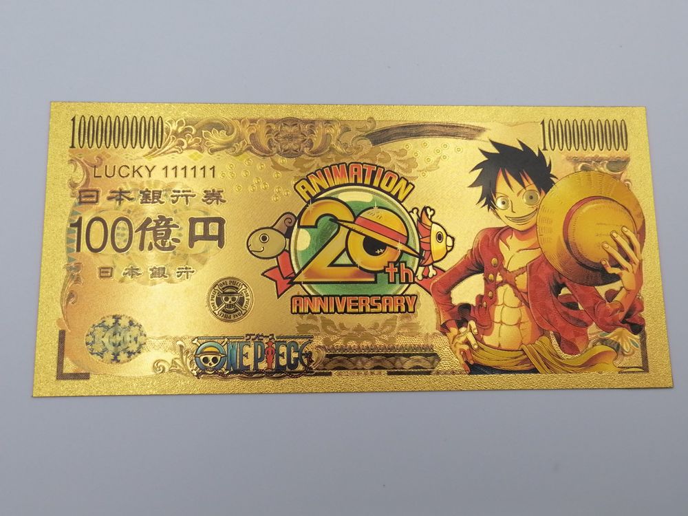 ♦One Piece♣ Anime Gold Banknote | Kaufen auf Ricardo