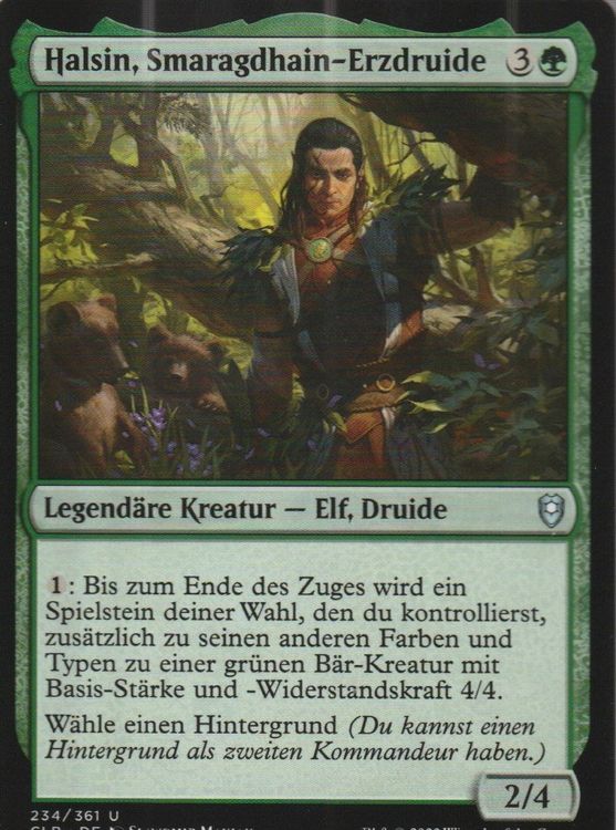 TCG Magic The Gathering MTG CLB 234 Halsin, Smaragdhain-Erzd (Neu ...