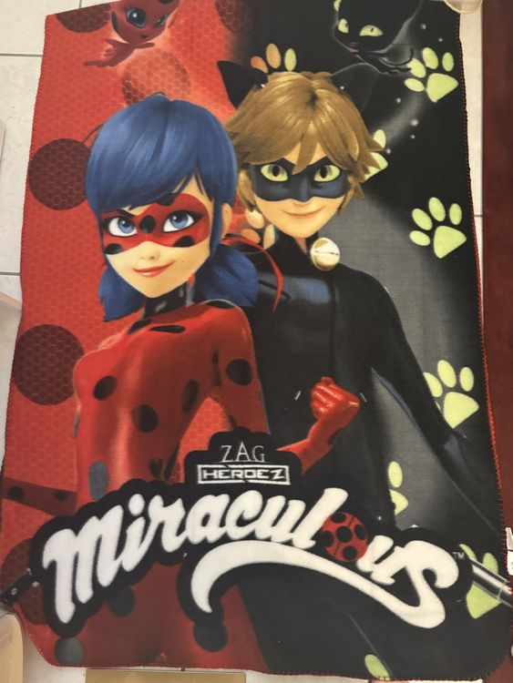 Miraculous Ladybug and Cat Noir Fleece Blanket (Neu (gemäss ...