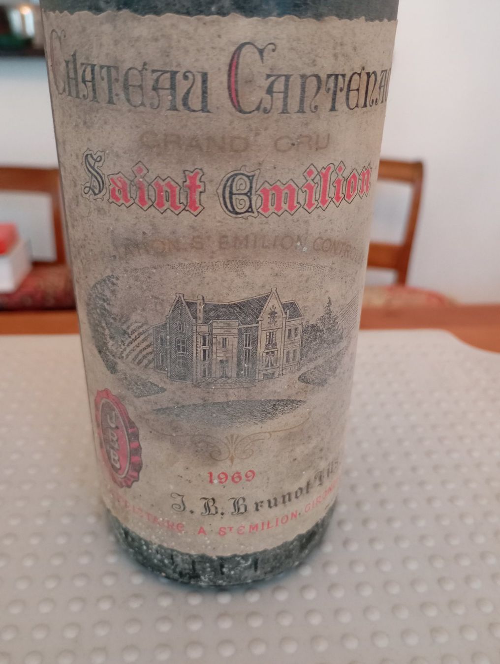 GRATIS-LIEFERUNG 25km 1x CHÂTEAU CARTERAC SAINT EMILION 1969 (Neu und ...