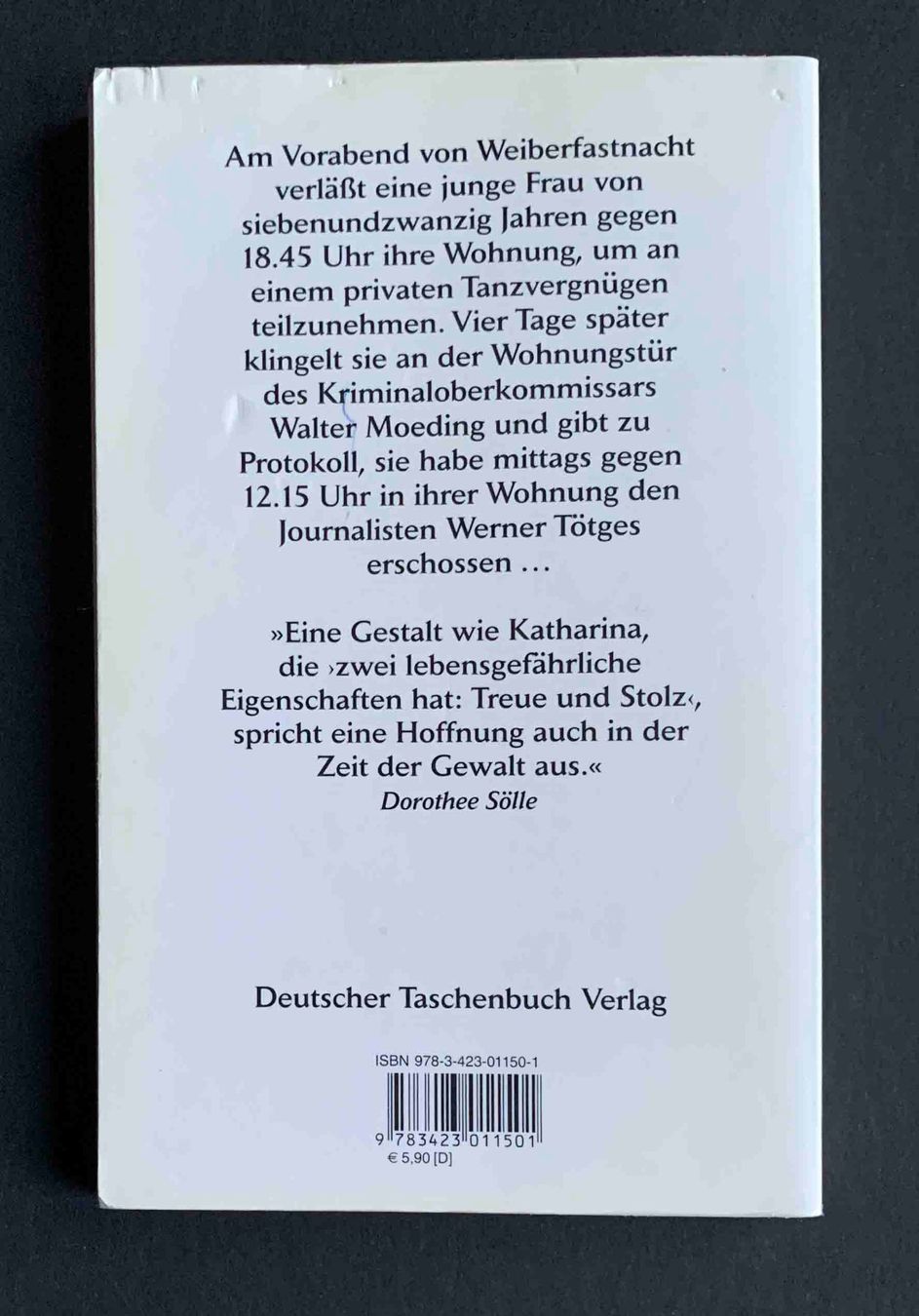 Die verlorene Ehre der Katharina Blum Heinrich Böll (Gebraucht) in ...