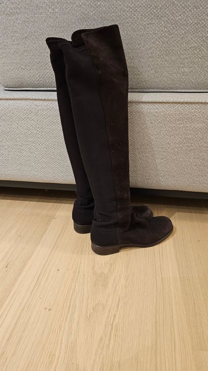 Stuart Weitzman Overknee Stiefel dunkelbraun GR 37.5 (Gebraucht) in ...