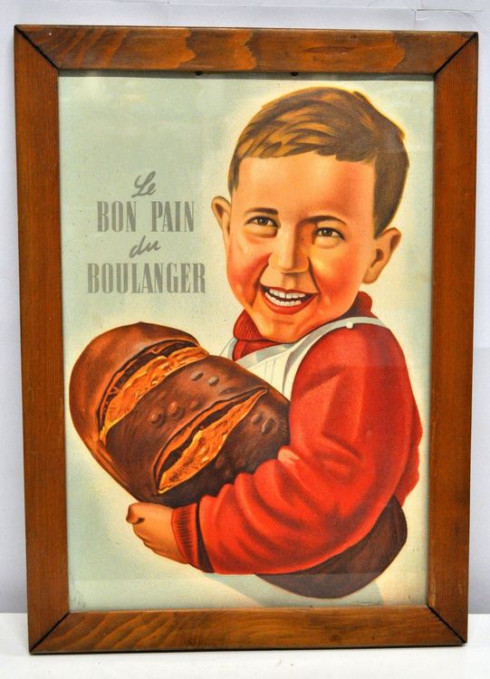 Ancien tableau publicitaire "Le bon pain du boulanger" (Gebraucht) in ...