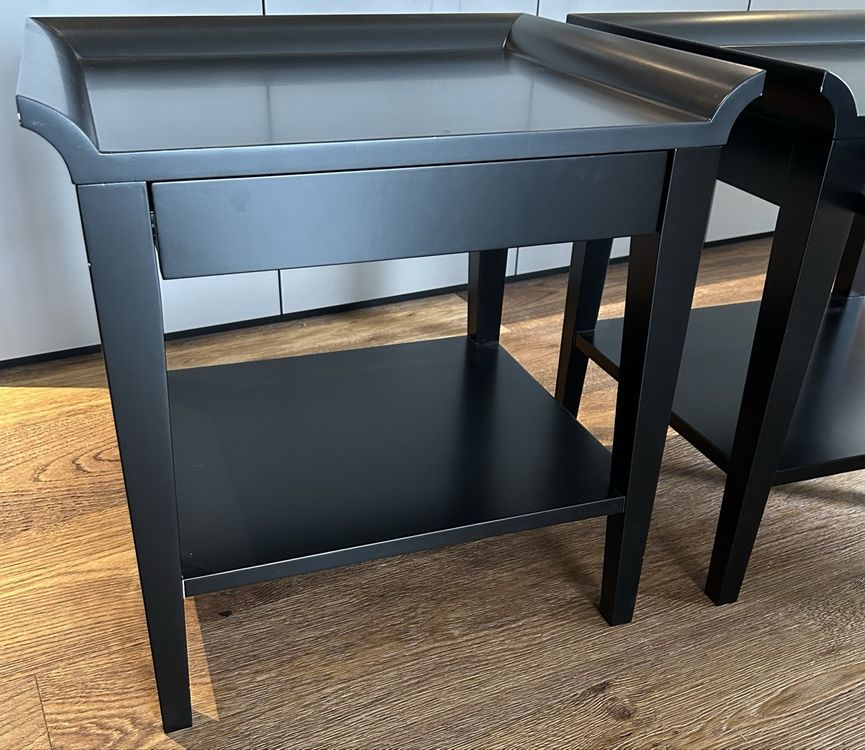 2er Set Nachttischli/Beistelltisch, Schwarz (Gebraucht) in Schaanwald für CHF 150 – nur Abholung ...
