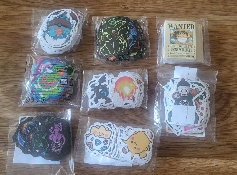 8 diversi Adesivi Pokémon e altri ancora Nuovi - Impe (Nuovo e nell ...