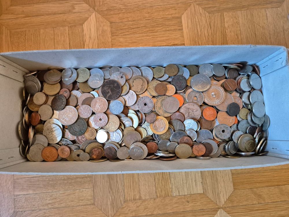 Grosse Sammlung Münzen - 6.5 Kg. - aus aller Welt ab 1.--! (Gebraucht ...