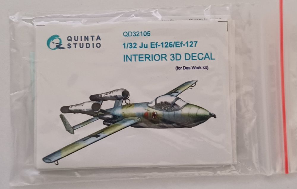 Quinta Studio QD32105 Ju Ef-126/Ef-127 interior 3D decals fo (Neu und ...