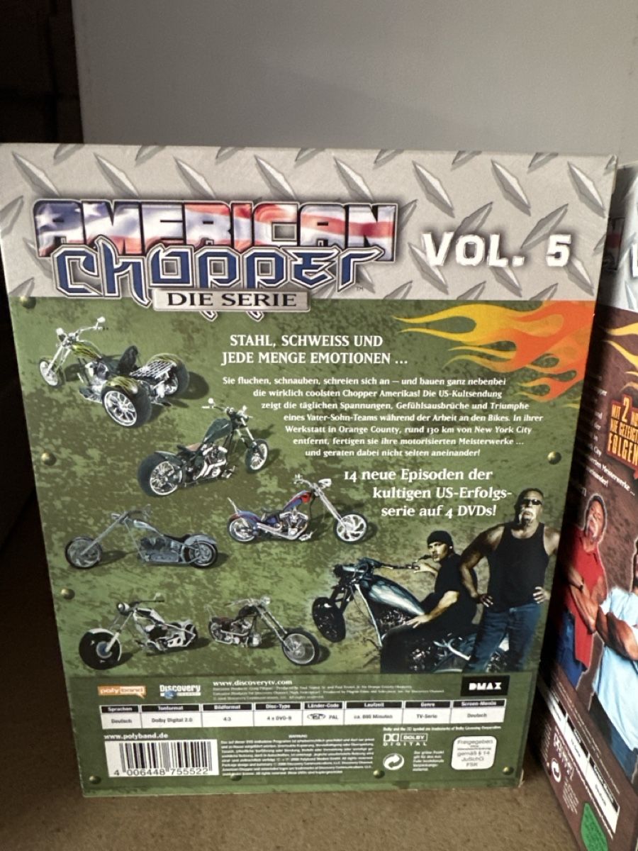 American Chopper DVD Kollektion, Volume 1-5, Komplett (Neu (gemäss ...