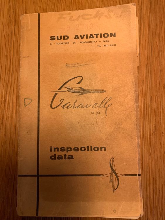 Handbuch Caravelle SE 210 Inspection Data 1962 | Kaufen auf Ricardo