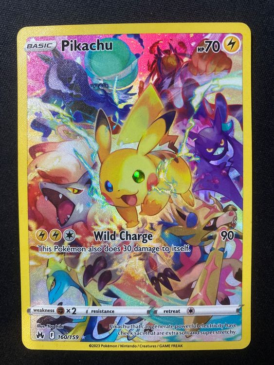 Pikachu 160 - Secret Rare - NM/MINT - Crown Zenith - EN (Neu (gemäss ...