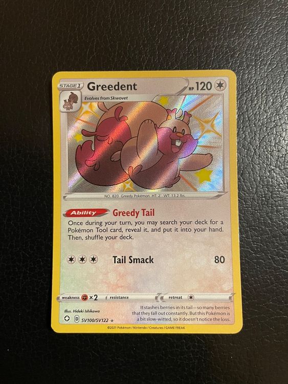 Shining Fates Greedent Shiny SV100/SV122 Ab 1 | Kaufen auf Ricardo