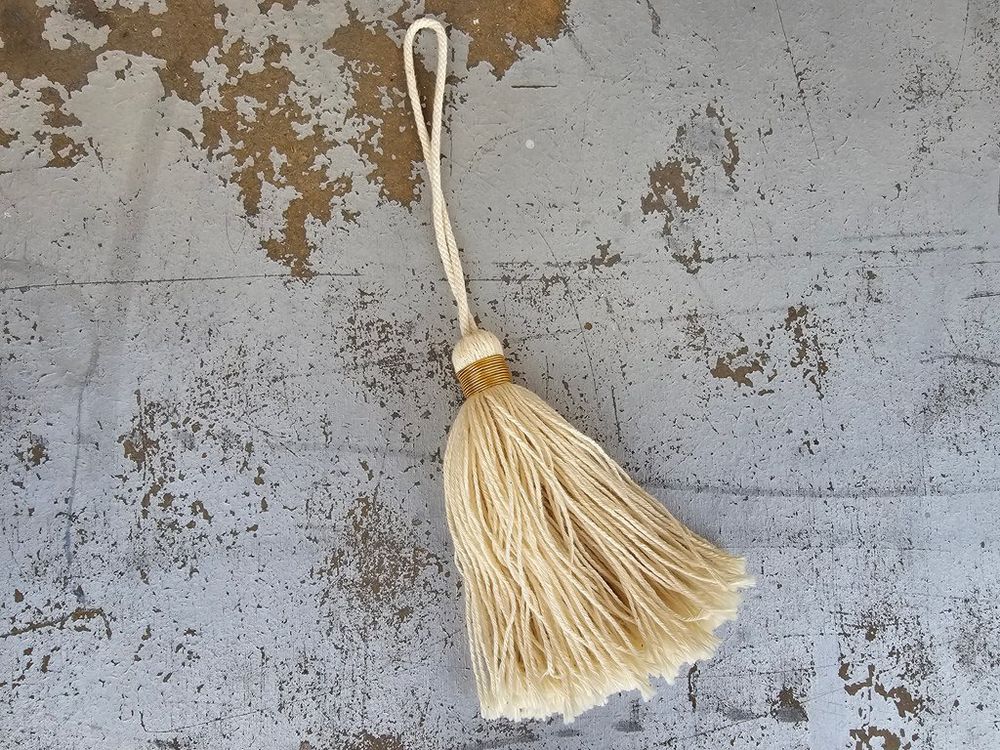 Quaste: Baumwolle/Metall gold-ANGEBOT (Neu (gemäss Beschreibung)) in ...