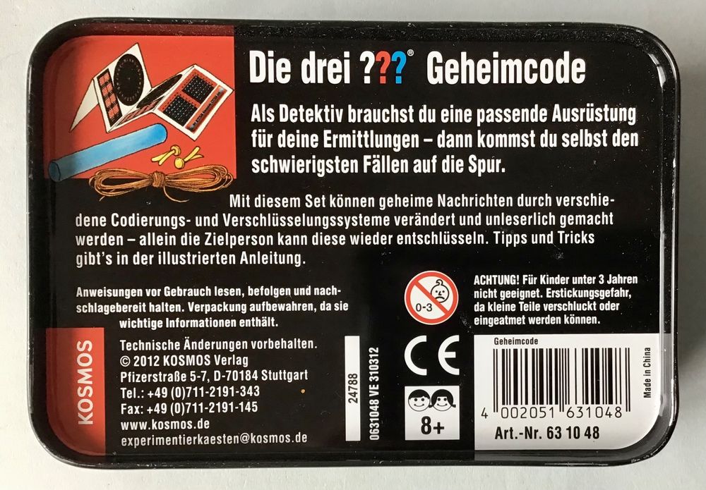 Box: Die drei ??? Geheimcode (Neu (gemäss Beschreibung)) in Bubendorf für CHF 4 – mit Lieferung ...