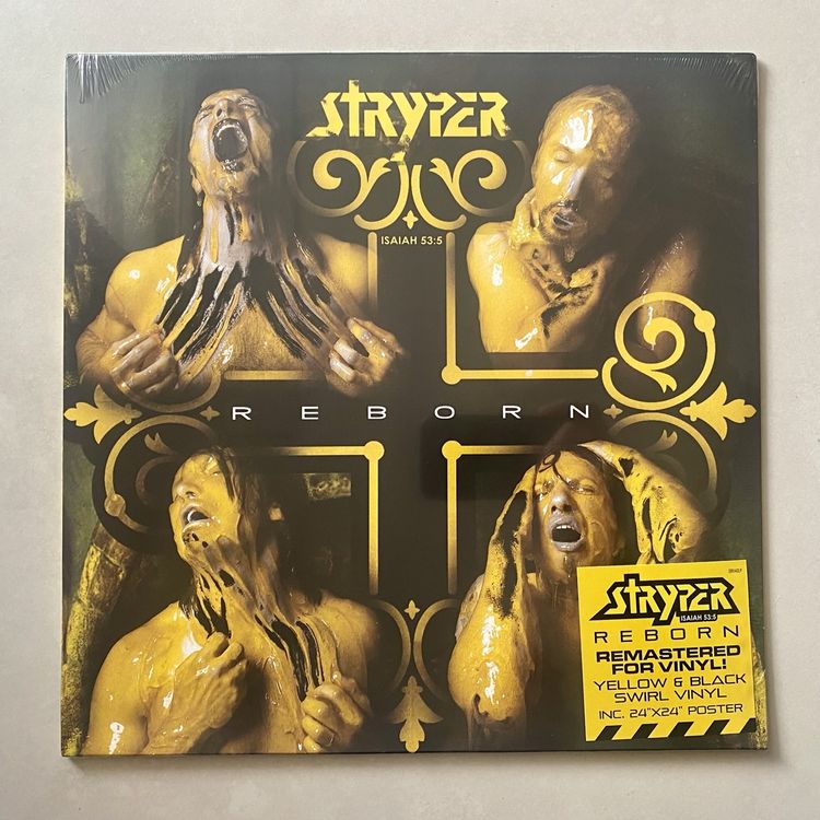 Stryper - Reborn - Yellow & Black Swirl Vinyl - Limited 300 (Neu und ...