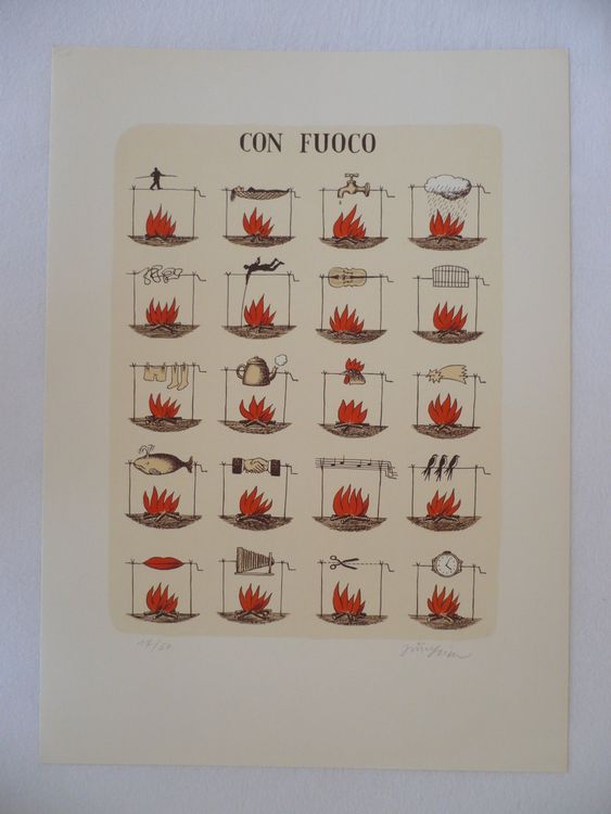 Jiri Sliva Litho "Con Fuoco" (Gebraucht) in Zürich für CHF 30 – mit ...