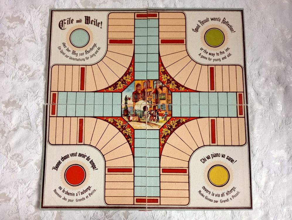 Brettspiel Eile mit Weile Antik um 1900 (Gebraucht) in Oberdorf BL für ...