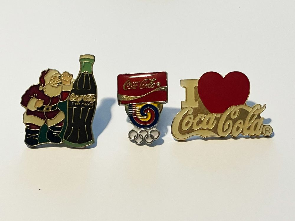 3 Coca Cola Pins, Sammlerstücke (Gebraucht) in Basel für CHF 2 – mit ...