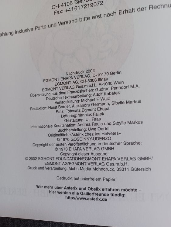 Asterix - Bei den Schweizern - Band 16 | Kaufen auf Ricardo