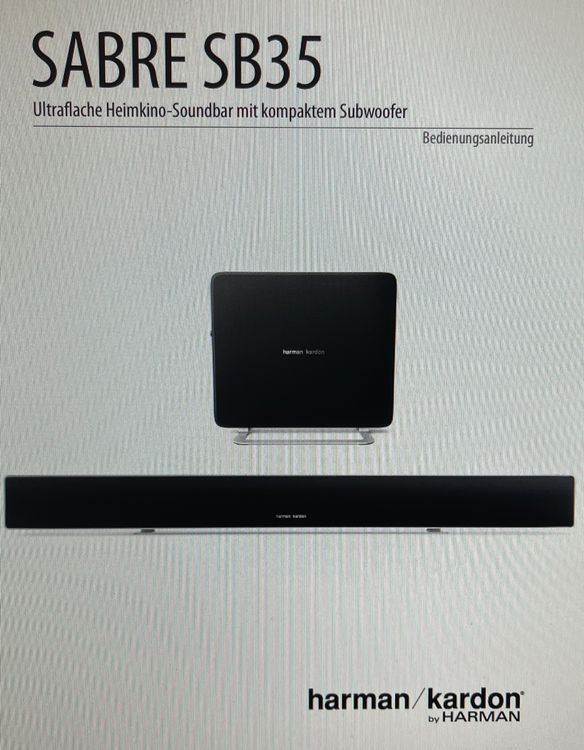 harman/kardon SABRE SB35 Heimkino-Soundbar mit Subwoofer (Gebraucht) in ...
