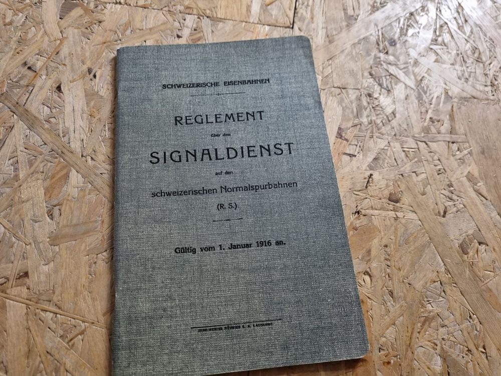 altes Reglement Signale SBB (Gebraucht) in Glis für CHF 19 – mit ...