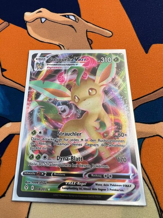 Pokemon - Folipurba VMAX (EVS 008) - Drachenwandel (Neu (gemäss Beschreibung)) in Bülach für CHF ...