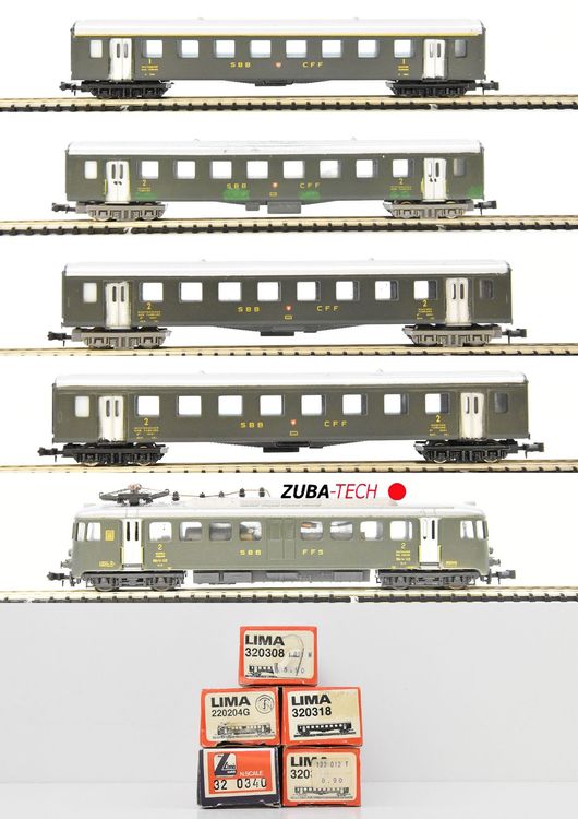 Lima Zugkomposition der SBB 5-tlg Spur N GS mit OVP (Gebraucht) in St ...