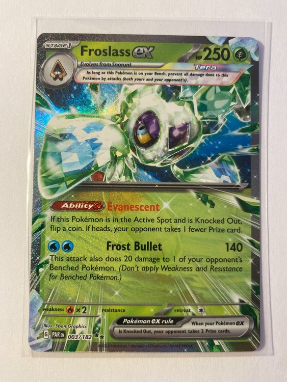 Pokemon Froslass EX 003/182 Paradox Rift EN (Neu (gemäss Beschreibung ...