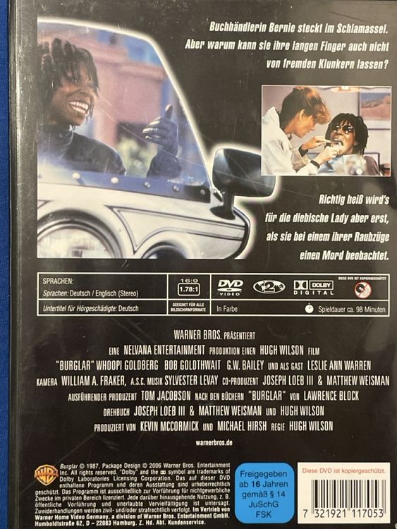 Burglar - Die diebische Elster (1987) Selten! (Gebraucht) in Waldenburg ...