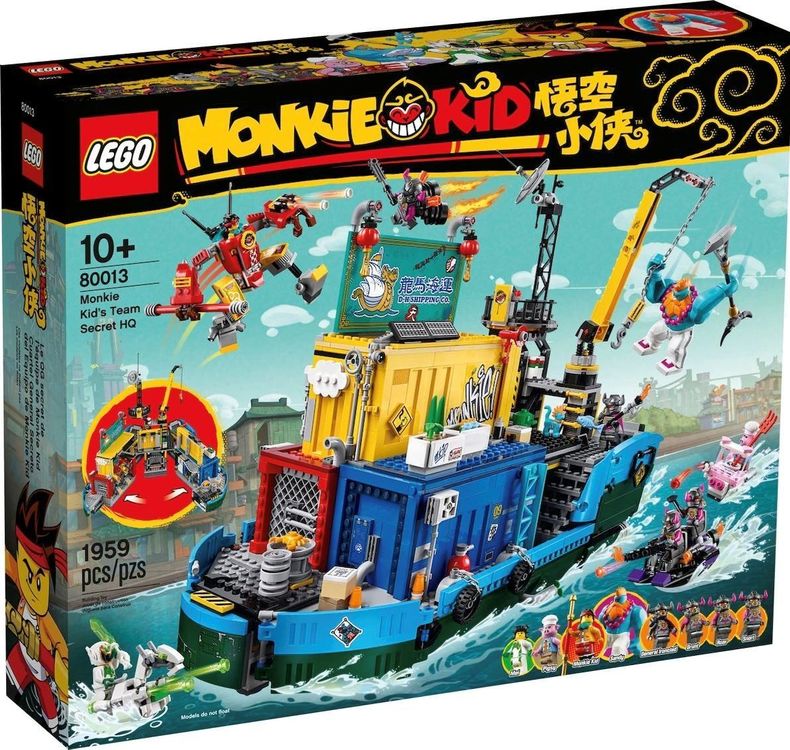 LEGO 80013 Monkie Kids geheime Teambasis 🔥NEU&OVP🔥 (Neu und ...