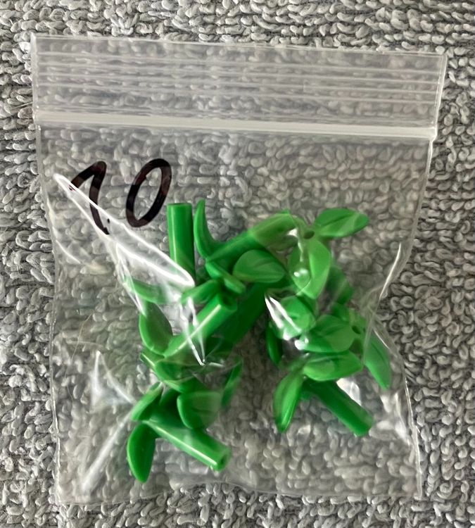 Lego 10 x Plant Stem with Bar, 3 Leaves (Part. 37695) | Kaufen auf Ricardo