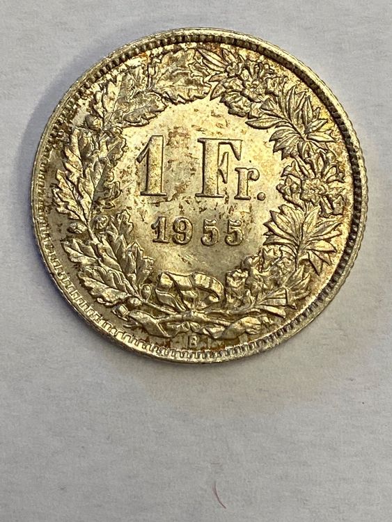 1Fr. Schweiz Silber 1955 vz | Kaufen auf Ricardo