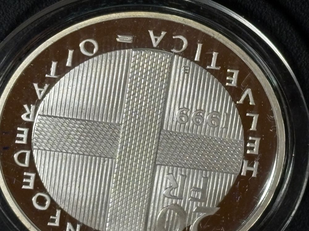 4. 1 Münze 20 Franken 835 Silber, 20 Gramm (Neuf avec emballage d ...