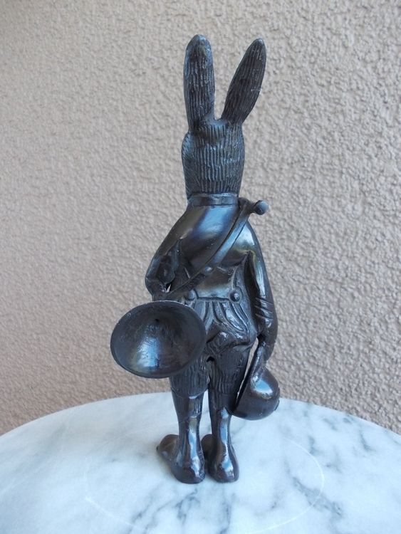 Hommage an die Jäger*Hase mit Jagthorn* TOP gepflegte Bronze (Gebraucht) in Ostermundigen für ...