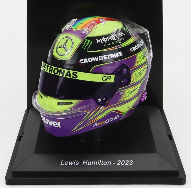 Lewis Hamilton Mercedes AMG Formel 1 Helm 1:5 - 2023 (Neu und ...