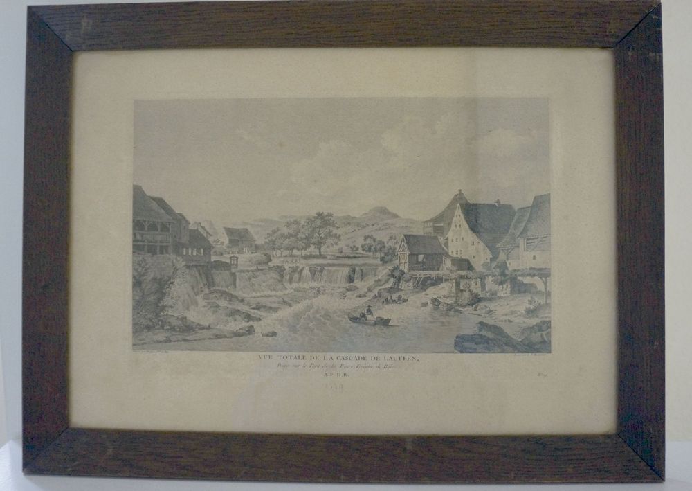 Kupferstich " Vue de la Cascade de Laufen" 46x32 cm ca. 1780 | Kaufen auf Ricardo