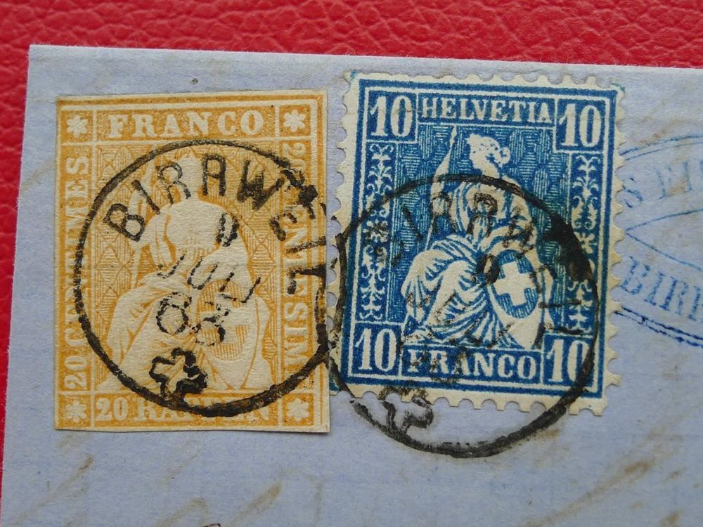 1863: 25G+31 von BIRRWEIL n. MODENA, MISCHFRANKATUR +Schiffs (Gebraucht ...