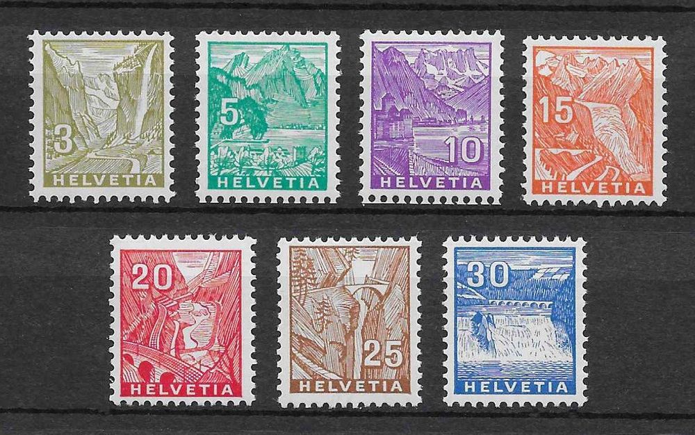 1934:Landschaftsbilder Serie No 194-200 ** (Gebraucht) in Walperswil für CHF 6 – mit Lieferung ...