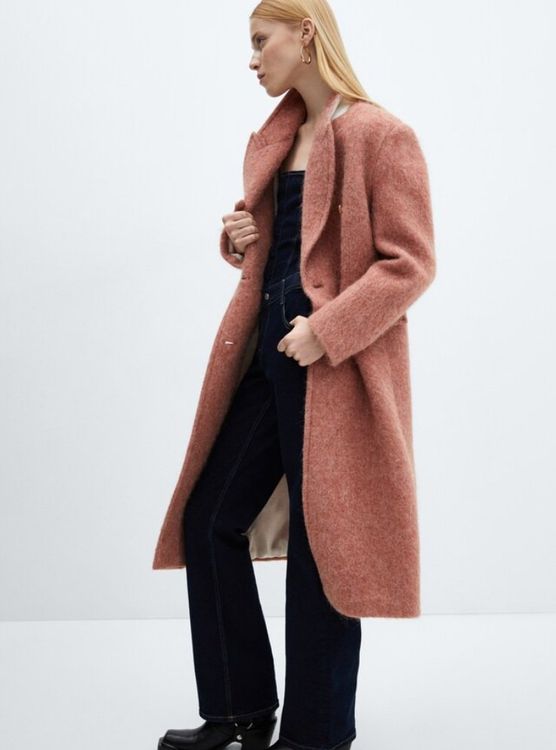 👍MANGO Mantel Wollmantel Wintermantel 38-40 NEU Fr.279.95 (Neu und ...