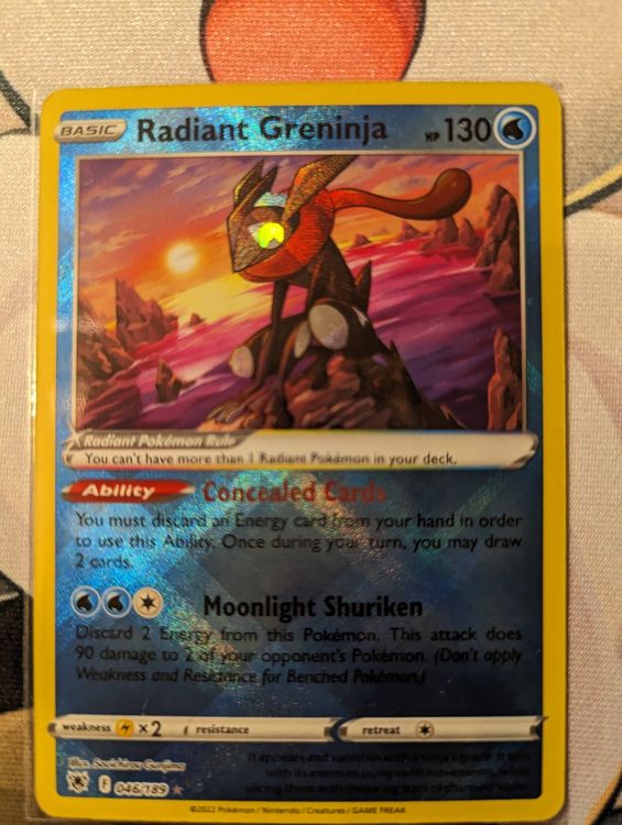 Carte Pokemon - Radiant Greninja (Neu (gemäss Beschreibung)) in für CHF ...