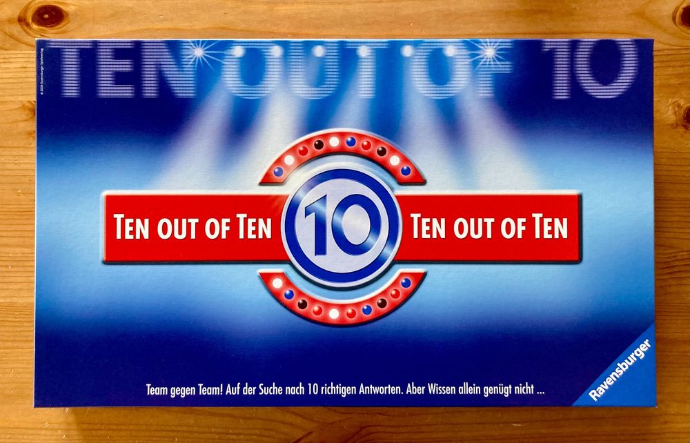 Ten out of ten (NEU & unbespielt, Ravensburger, 2004) (Neu und ...