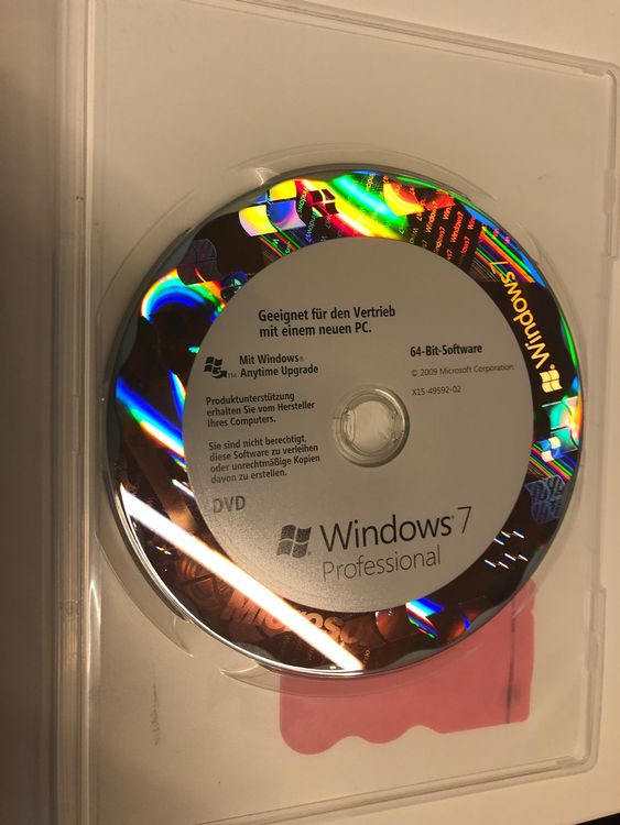 Windows 7 Professional DVD 64-bit Software (Gebraucht) in Winterthur für CHF 10 – mit Lieferung ...